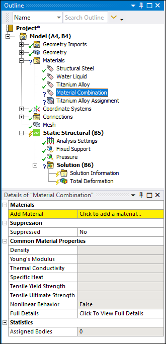 Material Combination