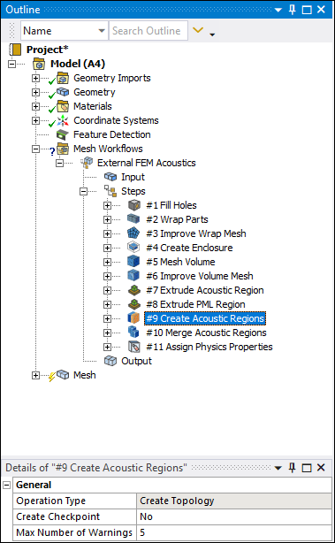 17. Create Acoustic Regions