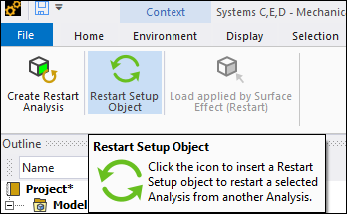 Chapter 27: Multiple Load Step Restart Using Restart Analysis Add-on