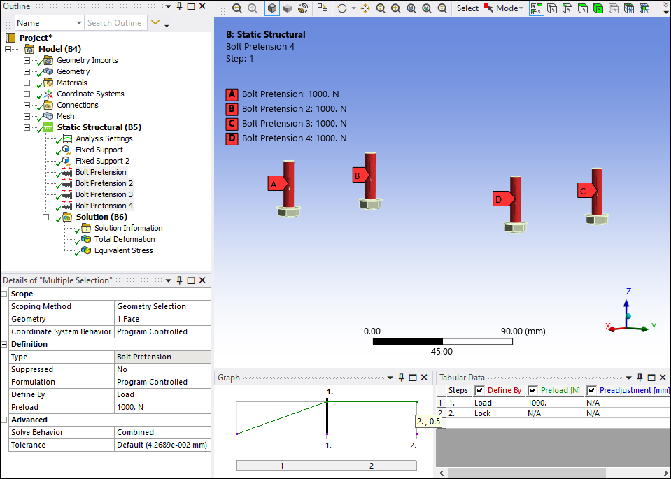 Chapter 27 Multiple Load Step Restart Using Restart Analysis Add On