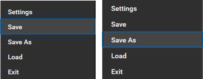 2.5.1. Save and Save As