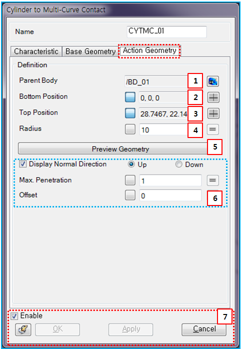 7.9.4. Cylinder to Multi-Curve Contact Properties
