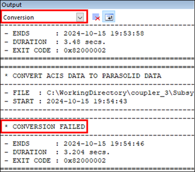 16.12.3. Troubleshooting Guide for Parasolid Kernel