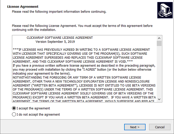 Installing the optiSLang as a Server Package