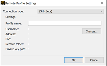 2.20.3.2. Creating an SSH Profile