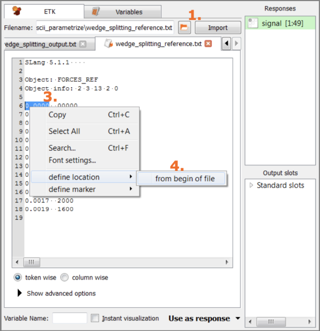 Analyzing 1D Signal Data Using a Signal-MOP in optiSLang