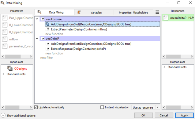 Analyzing 2D Performance Maps in optiSLang