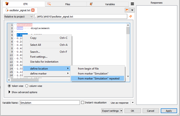 Calibration of a Damped Oscillator in Ansys Workbench