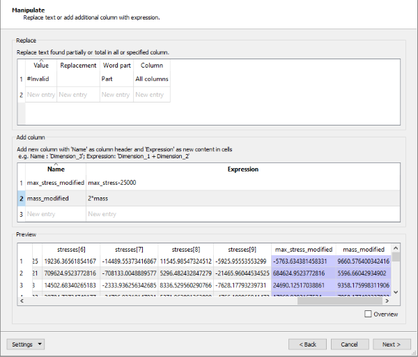Design Point Import Wizard