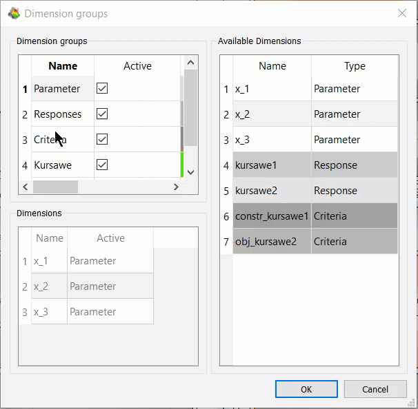 Creating Dimension Groups