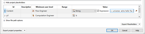 Placeholder Examples