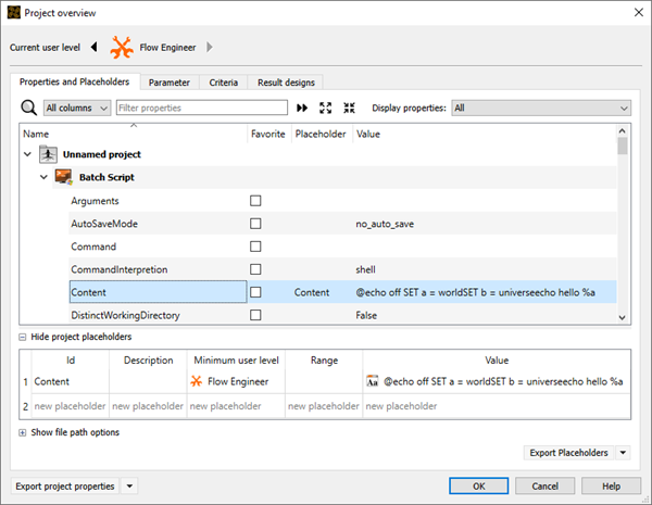 Placeholder Examples
