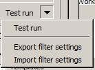 Importing Purge Filter Settings