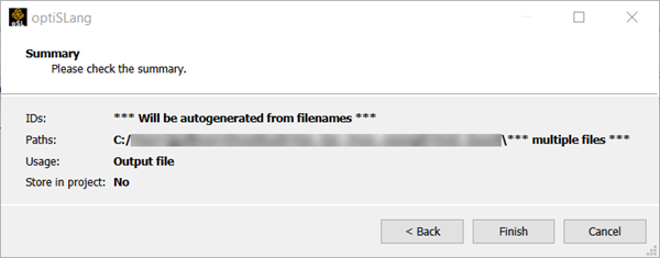 Registering Output Files
