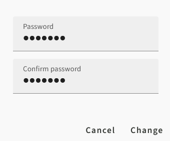 Changing a User Password