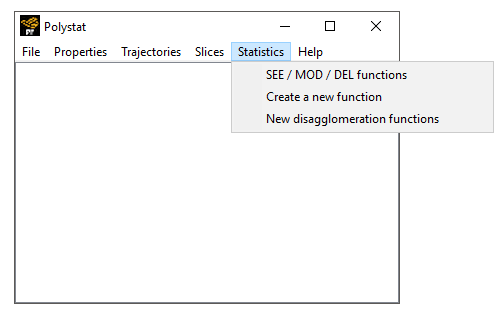4.5. The Statistics Menu