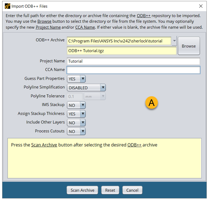 2.2. Tutorial: ODB++ Project Creation