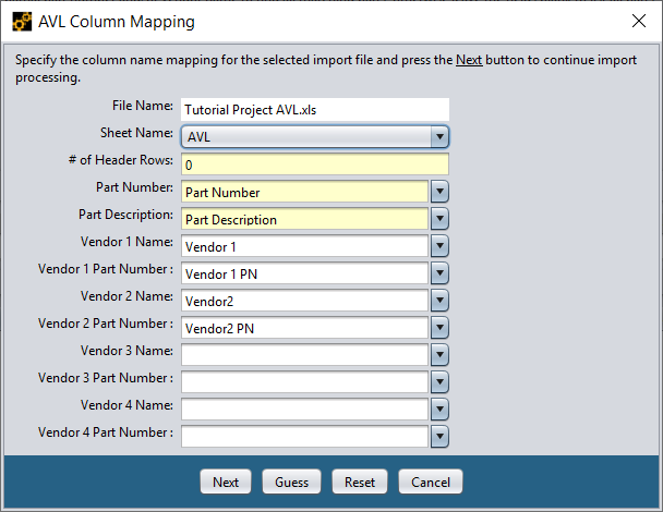 4.6. Approved Vendor List (AVL)