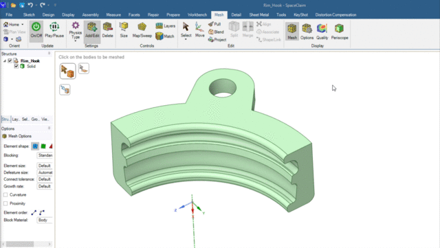 Pulling Block Faces Radially With the Revolve Tool Guide