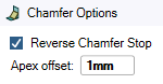 Chamfering Stop Faces