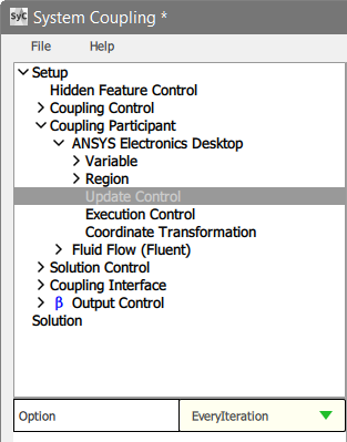 Participant Update Control Settings