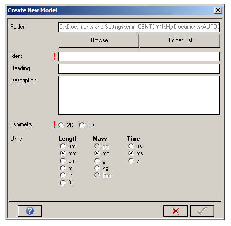 2.1.1. Pull-Down Menu - File - New