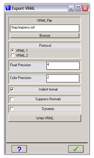 2.1.8. Pull-Down Menu - File - Export VRML