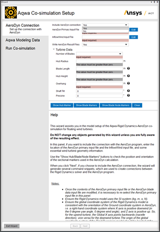 8.3.4. Aqwa Co-simulation Setup Wizard