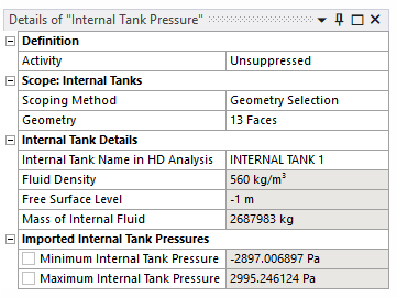 8.1.8. Internal Tank Pressure from a Hydrodynamic Diffraction Analysis
