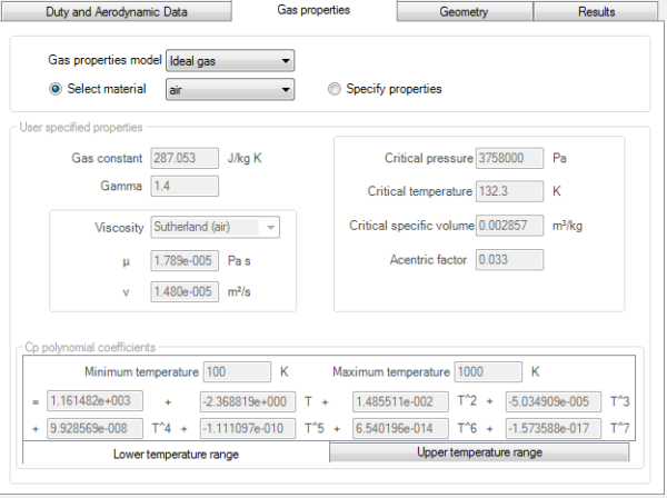 6.2.2. Gas Properties Tab