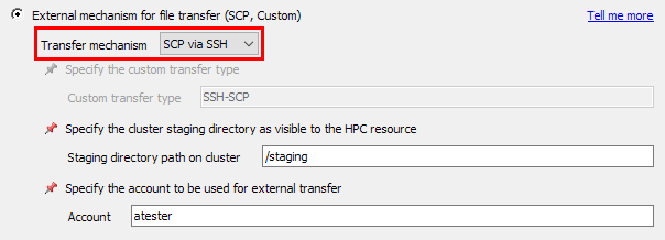 5 1 1 Defining A Configuration For A Remote Linux Cluster Ssh