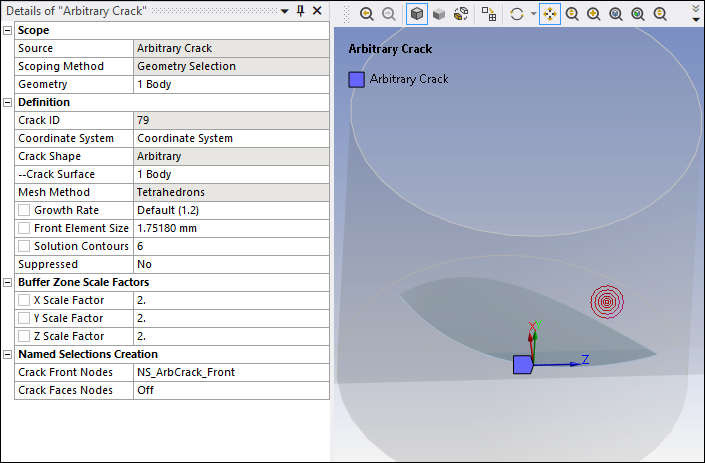 5.5.4.2. Defining an Arbitrary Crack