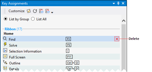 2.29. Hotkeys and Keyboard Shortcuts