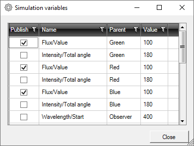 Adding and Defining Simulation Variables