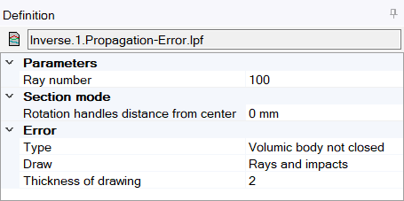 Performing a Propagation Errors Analysis