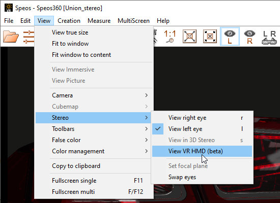 Deploying a VR File on a HMD System