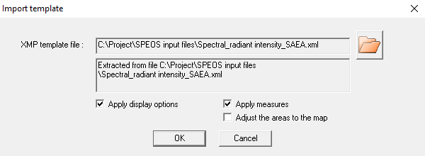 Importing a XML Template