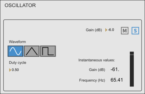Configuring an Oscillator