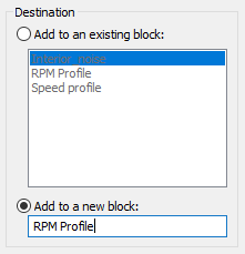 Displaying an RPM Profile