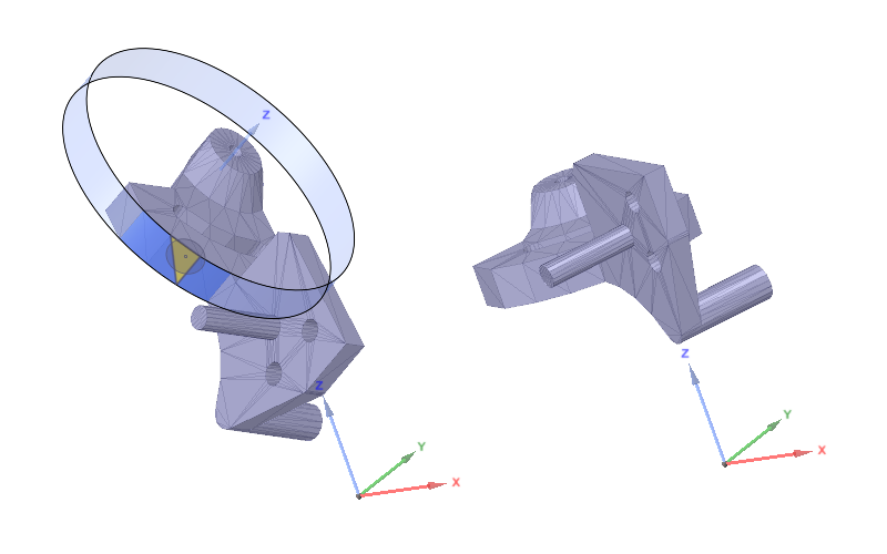 Orienting a Faceted Body
