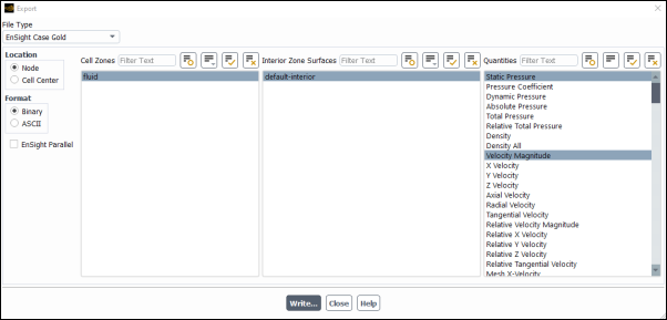 3.20. Parallel Exporting to Ansys EnSight