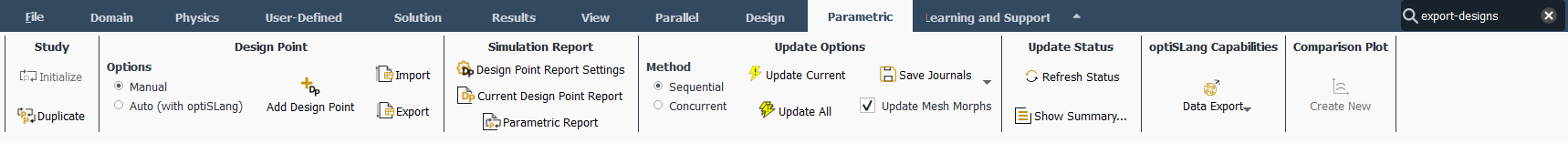 47.4. Using the Parametric Ribbon
