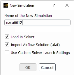 1.7. Creating or Loading a Fluent Icing Simulation