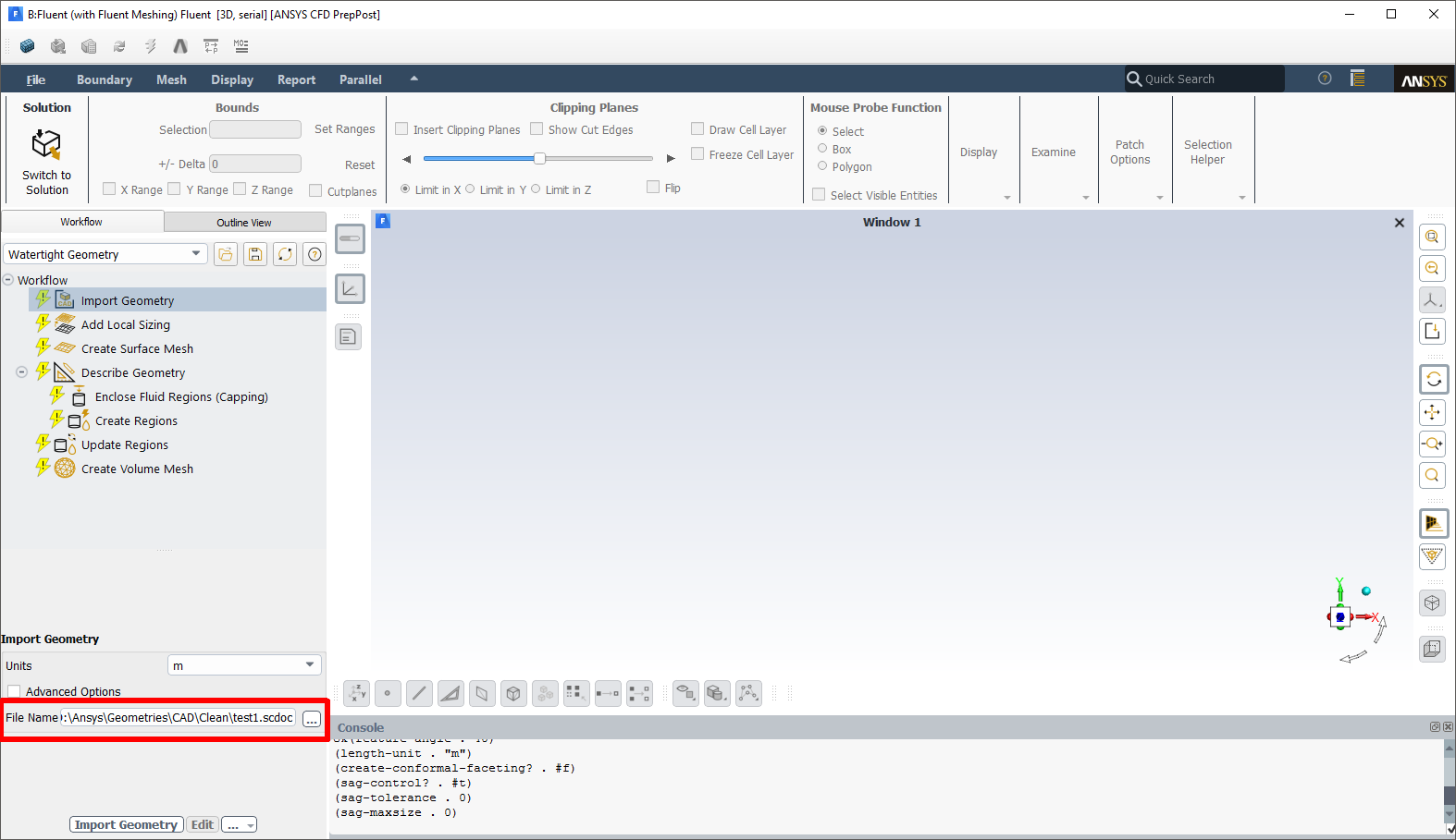 3.3. Using the Fluent Guided Meshing Workflows