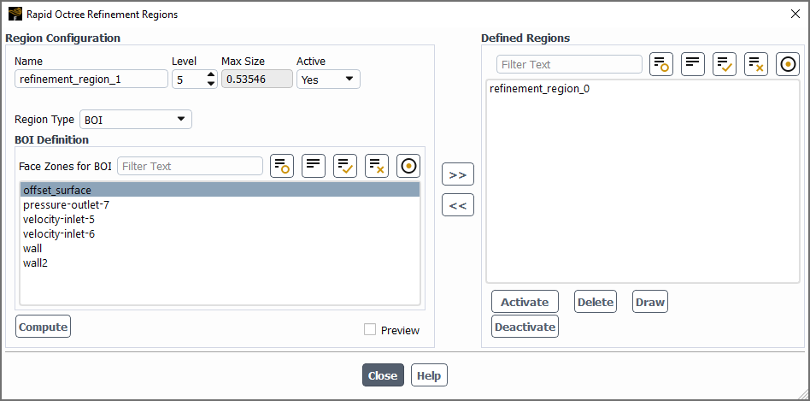 36.17. Creating Body of Influence (BOI) Refinement Regions with the ...