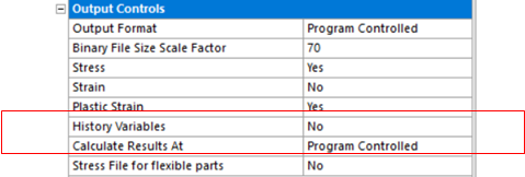 9.8. History Variable Output