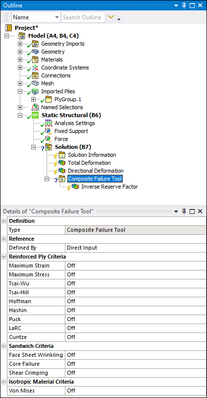 Composite Failure Tool (Group)