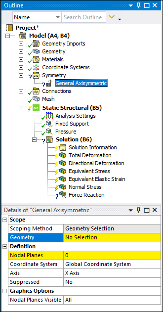 General Axisymmetric