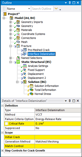Interface Delamination