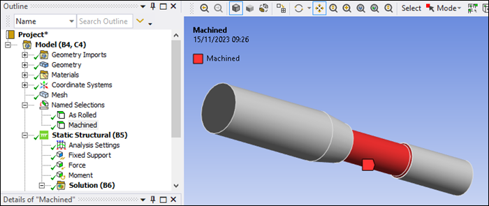 Chapter 19: Fatigue Analysis Using Named Selections for Materials Assignment